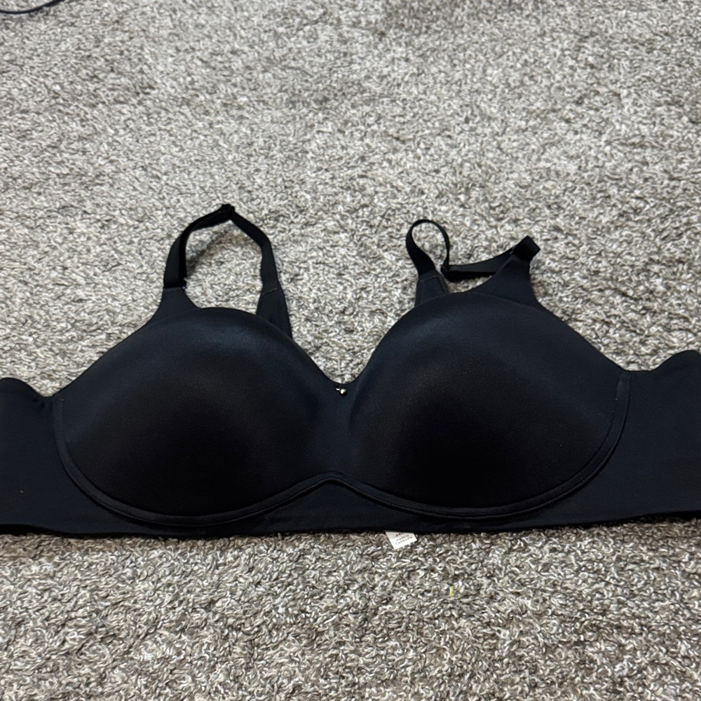 Cacique Black Padded Wireless Bra - Gem